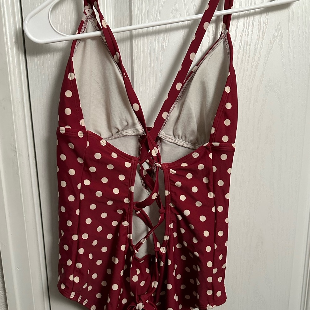 Red Polka Dot One Piece Swimsuit Gem